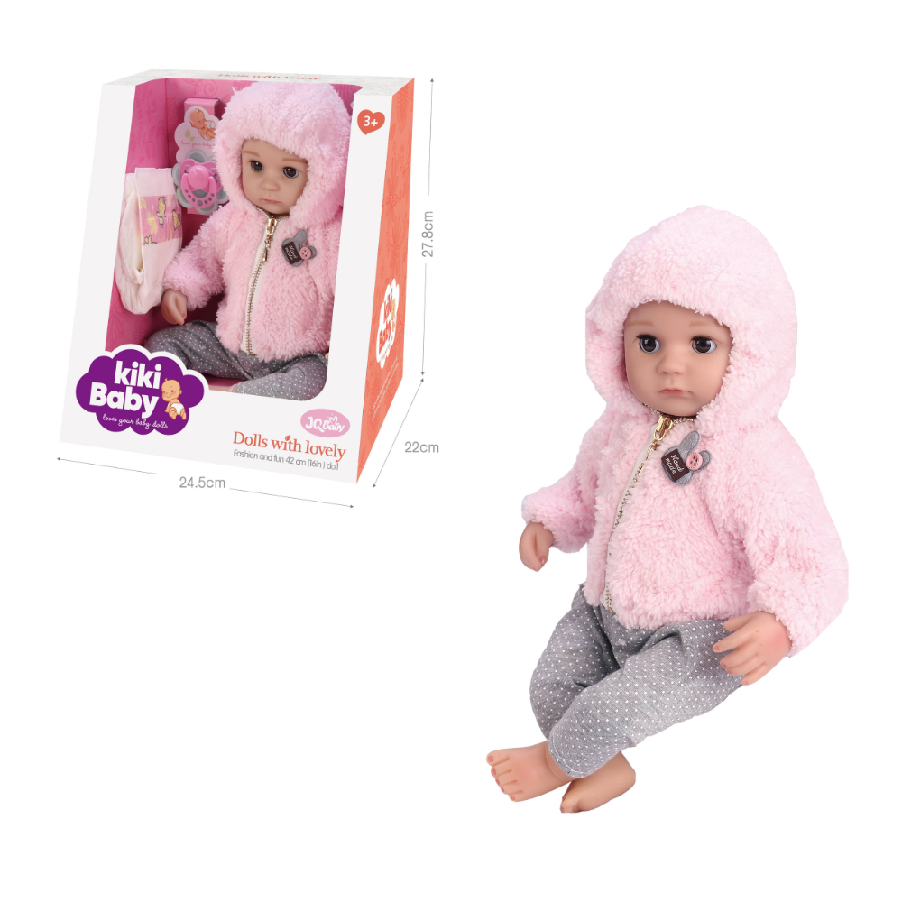 Baby Doll with Clothing & Accessories - Soft Cotton Body - 40cm - BrainPlay