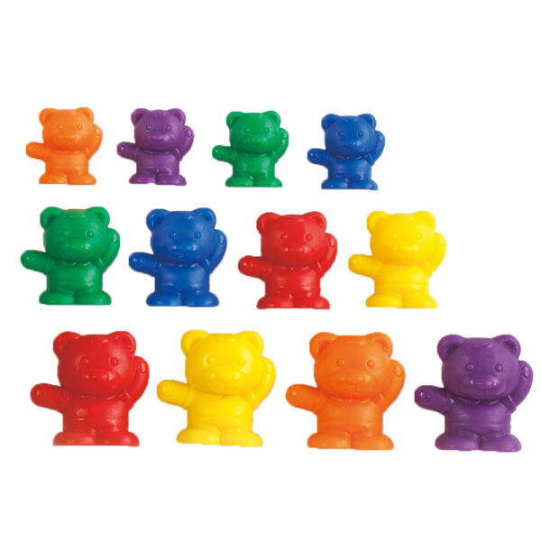 EDX Education - Counters - Bears Weighted 6 Colours - 96Pc Polybag ...