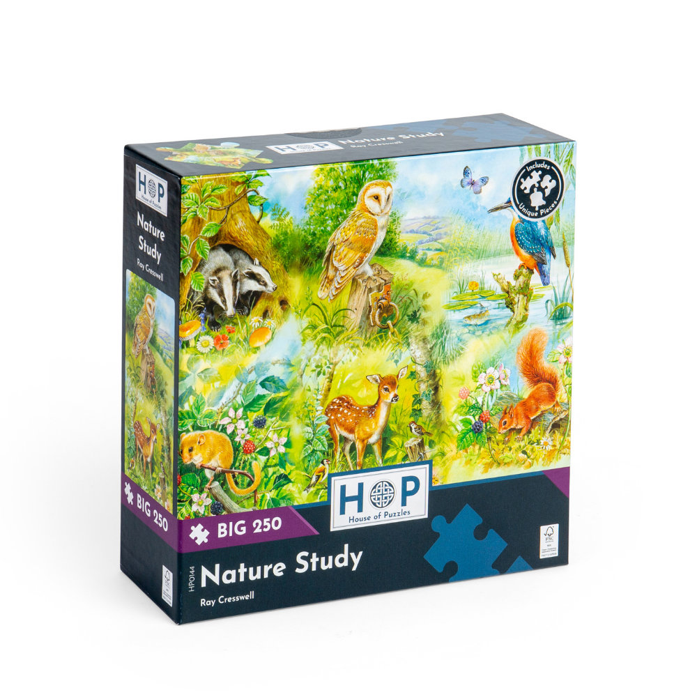 House of Puzzles - Nature Study - XL Pieces - 250 Piece Jigsaw Puzzle ...