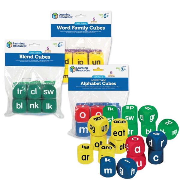 Learning Resources - Soft Phonics Cube Set - BrainPlay