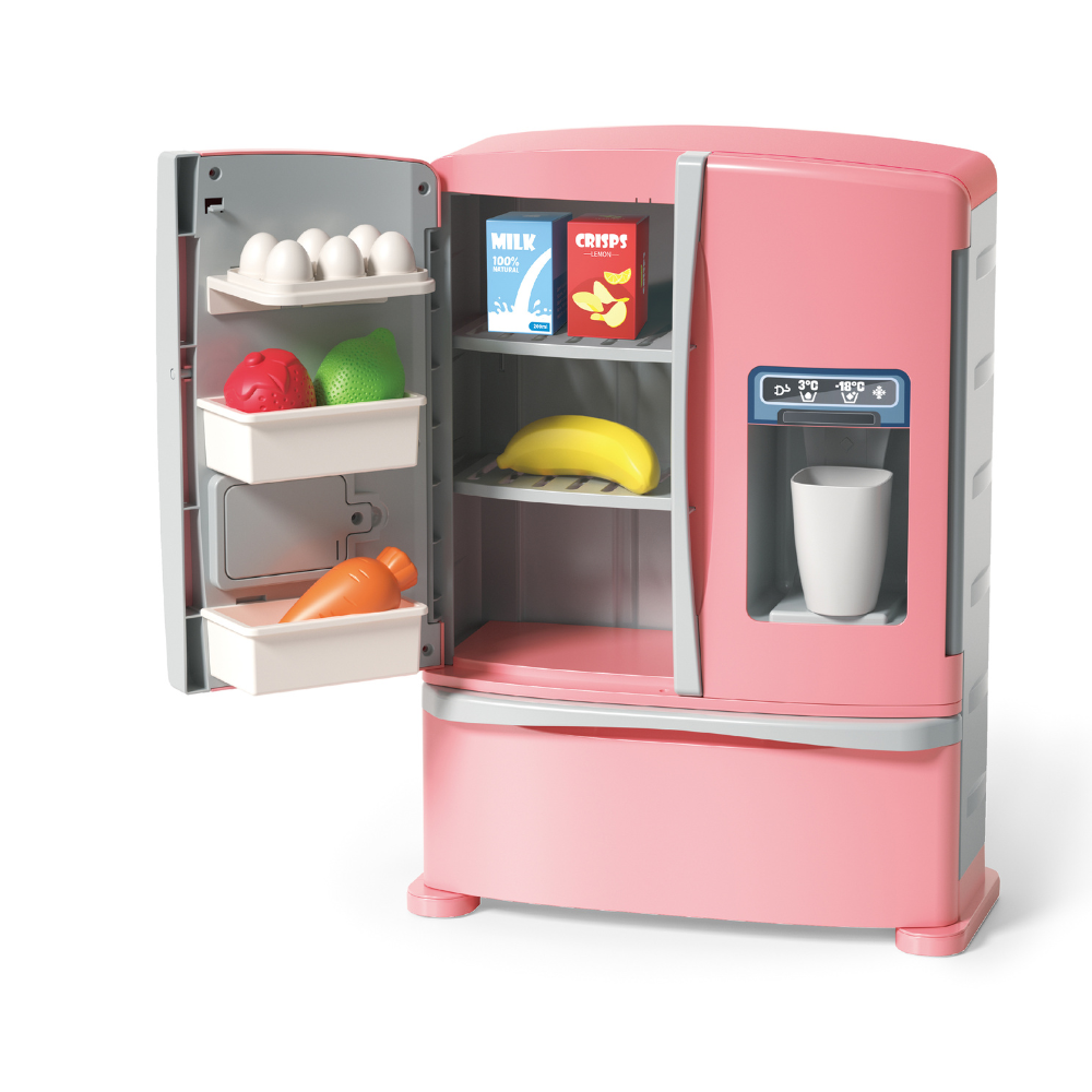 Pretend & Play Refrigerator with Sound Effects & Ice Dispenser - Pink ...
