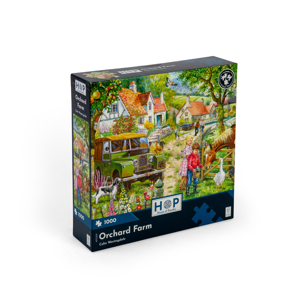 House of Puzzles - Orchard Farm - 1000 Piece Jigsaw Puzzle - BrainPlay