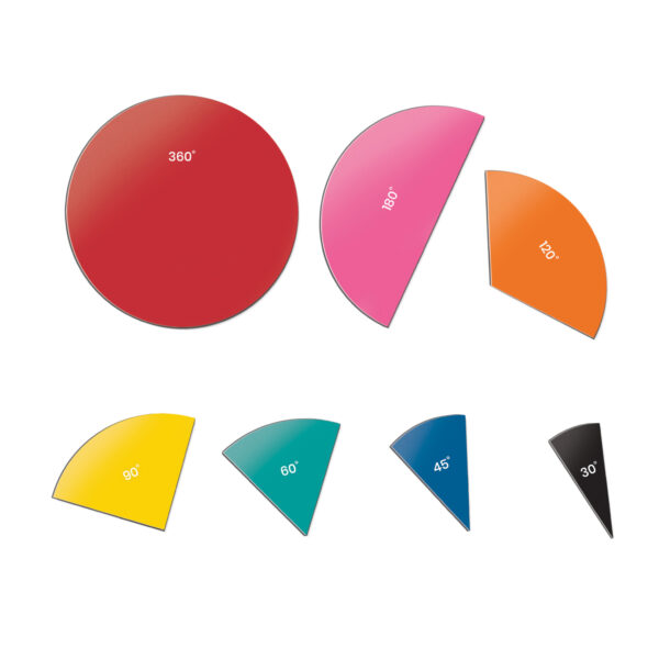 Hand2Mind - Rainbow™ Angle Circles - Magnetic Demo Set - BrainPlay