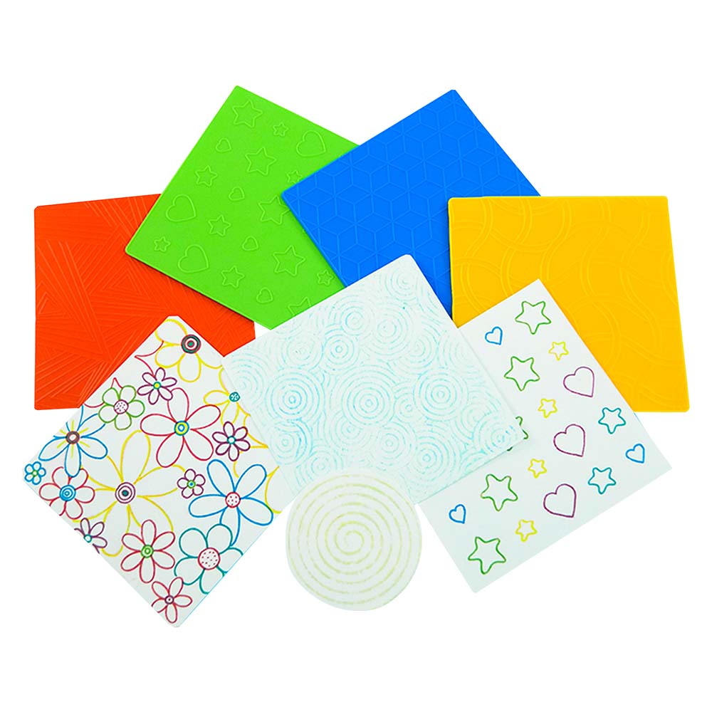 Anthony Peters - Pattern Rubbing & Embossing Plates: 4 Pieces - BrainPlay