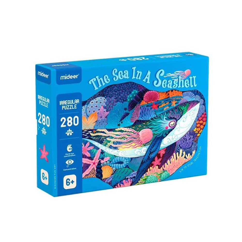 Mideer - Large AnimalShaped Puzzle The Sea In A Seashell - BrainPlay