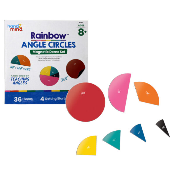 Hand2Mind - Rainbow™ Angle Circles - Magnetic Demo Set - BrainPlay