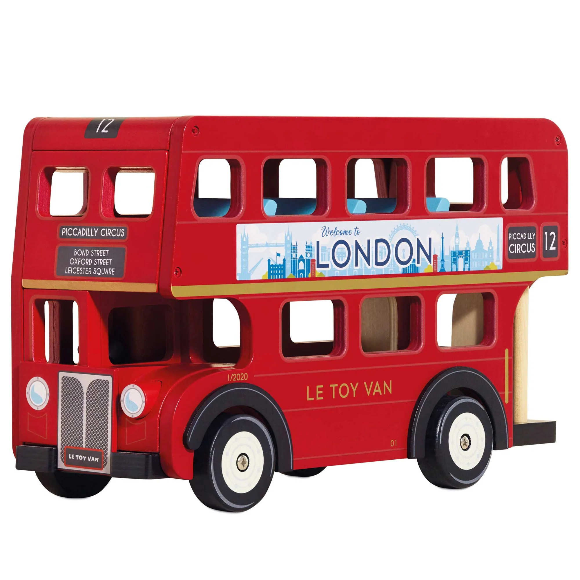 Le Toy Van – London Wooden Toy Bus - BrainPlay