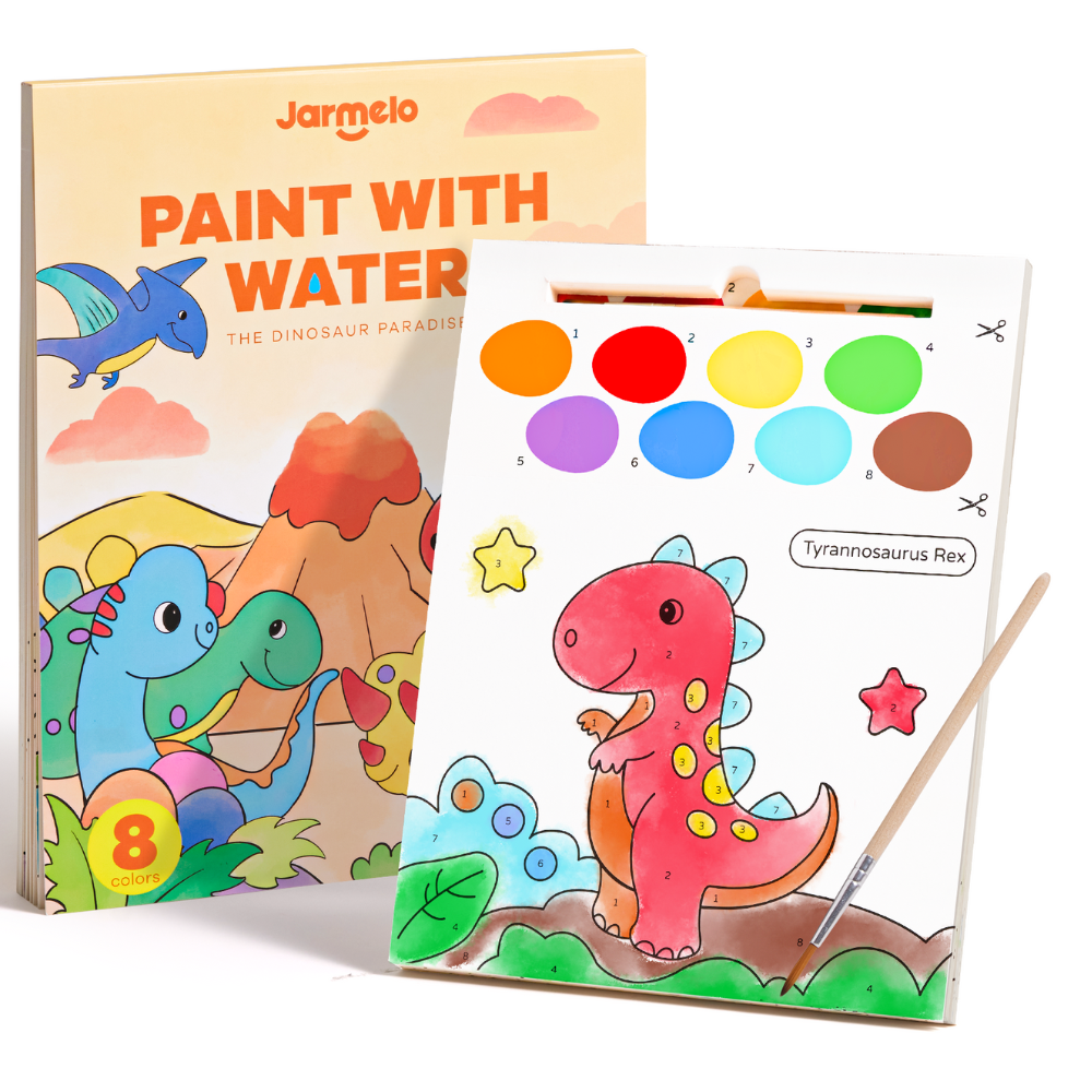 Jar Meló - Watercolour Painting Book - 20 Pages & Paint Brush ...