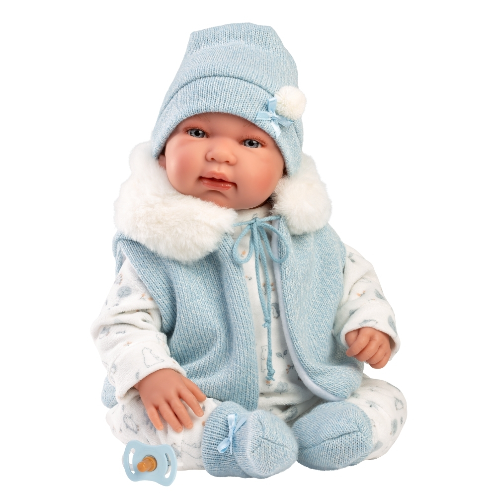 Llorens - Newborn Baby Boy Doll with Crying Mechanism & Clothing: Tino ...