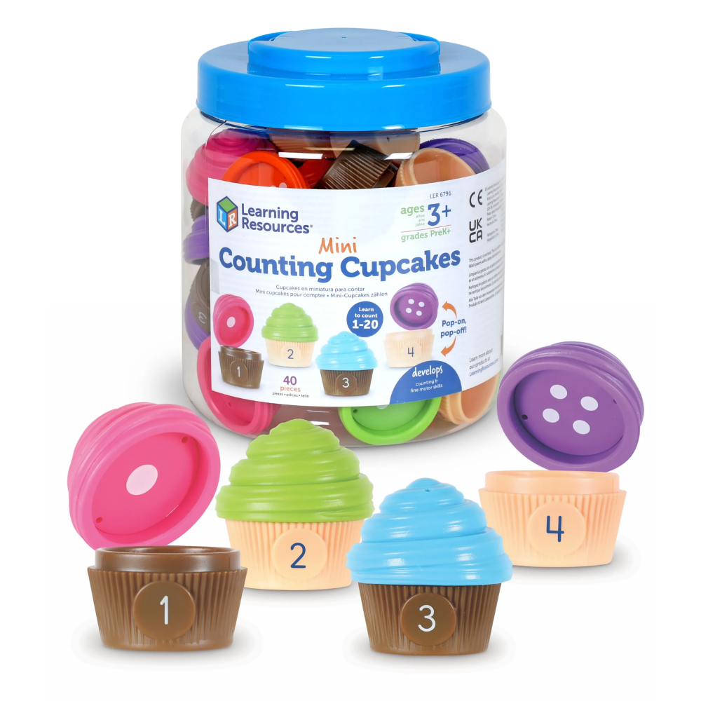 Learning Resources - Mini Counting Cupcakes Maths - BrainPlay
