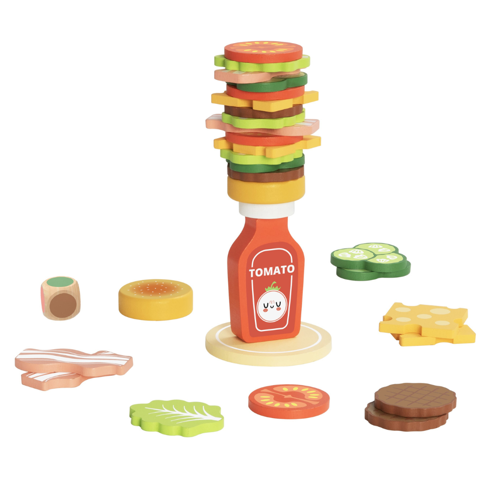 hi Pando - Hamburger Stacking & Sequencing - BrainPlay